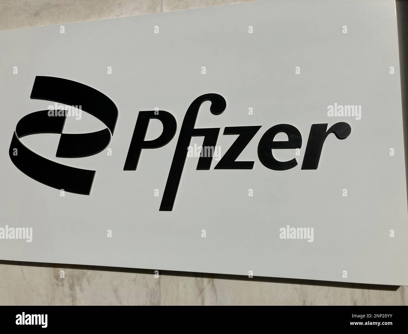 Photo by: STRF/STAR MAX/IPx 2021 1/19/21 pfizer displays their new logo ...