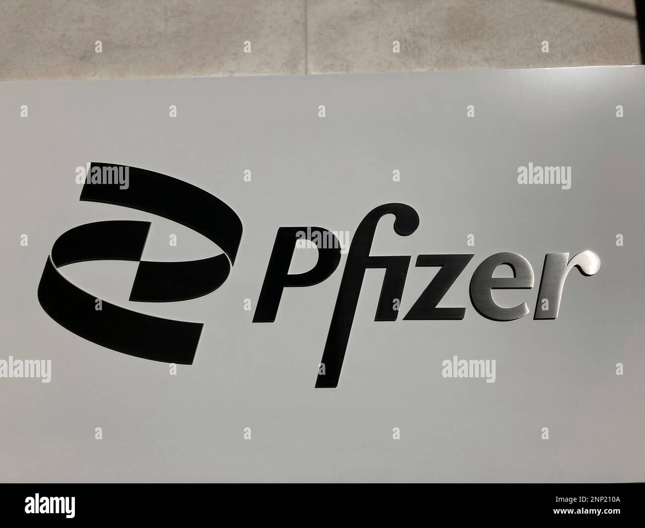 Photo by: STRF/STAR MAX/IPx 2021 1/19/21 pfizer displays their new logo ...