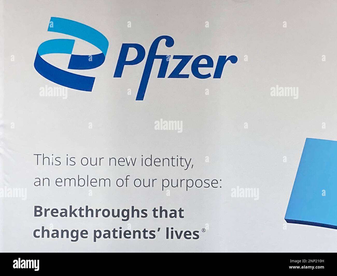 Photo by: STRF/STAR MAX/IPx 2021 1/19/21 pfizer displays their new logo ...