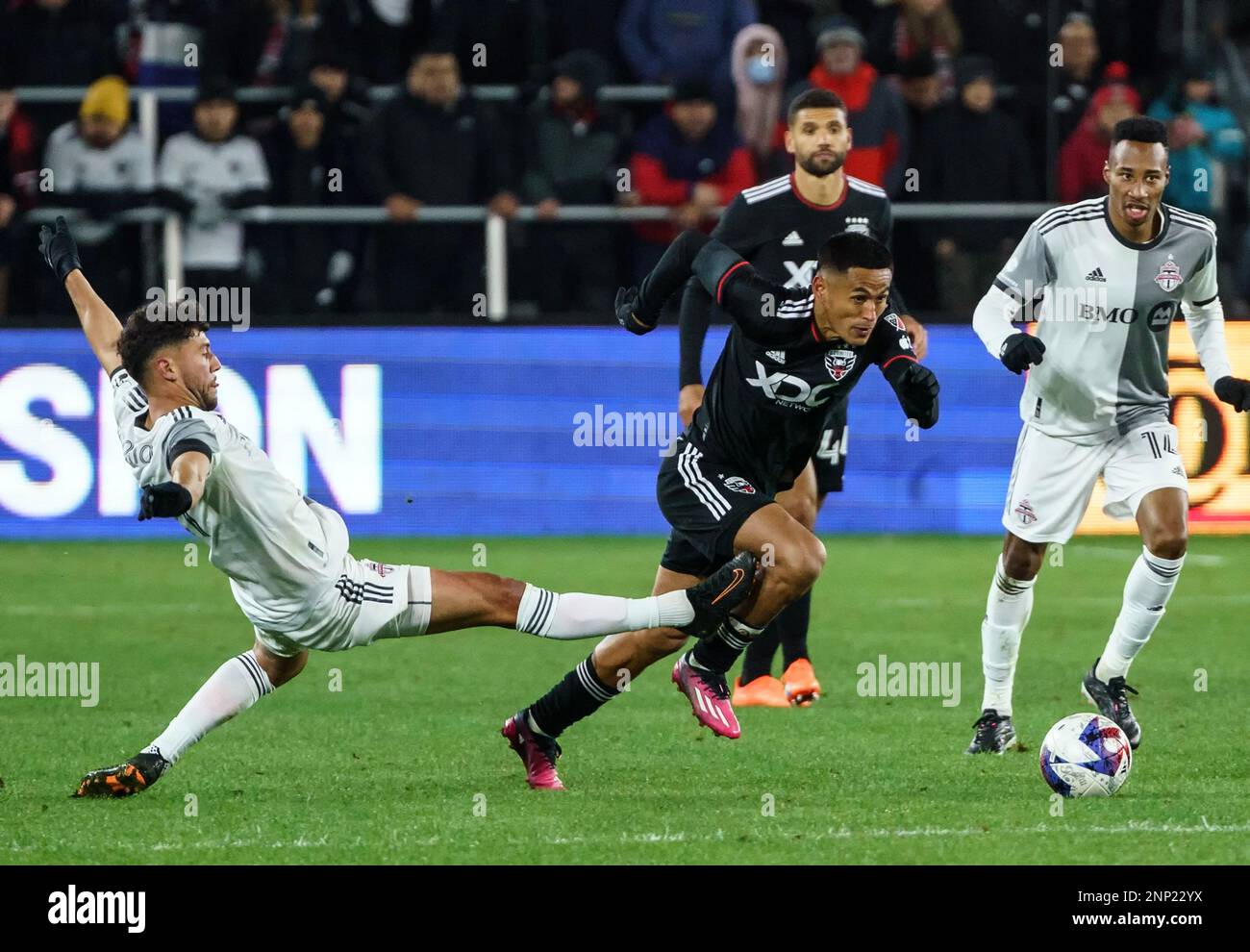 Sliding tackle hi-res stock photography and images - Alamy