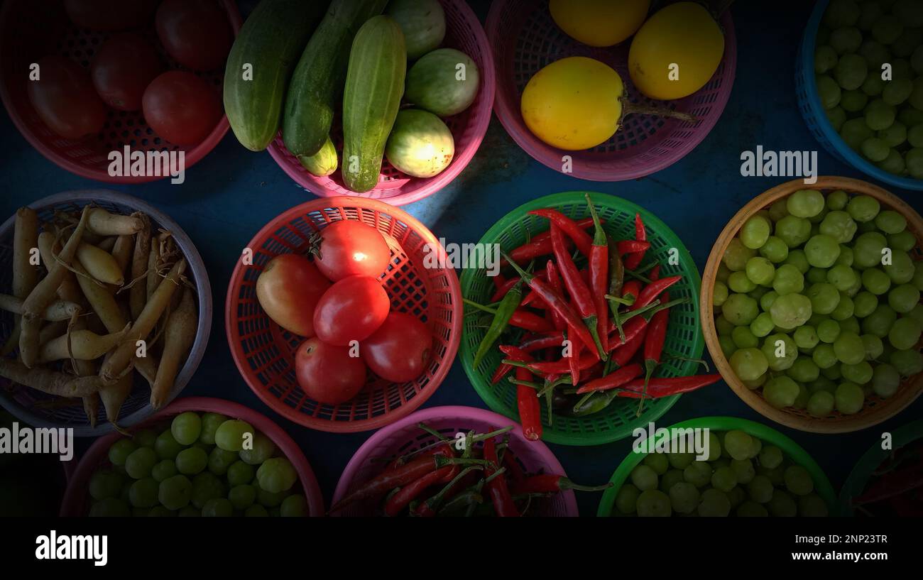 Plenty of fruits and vegetables ready to cook Stock Photo - Alamy
