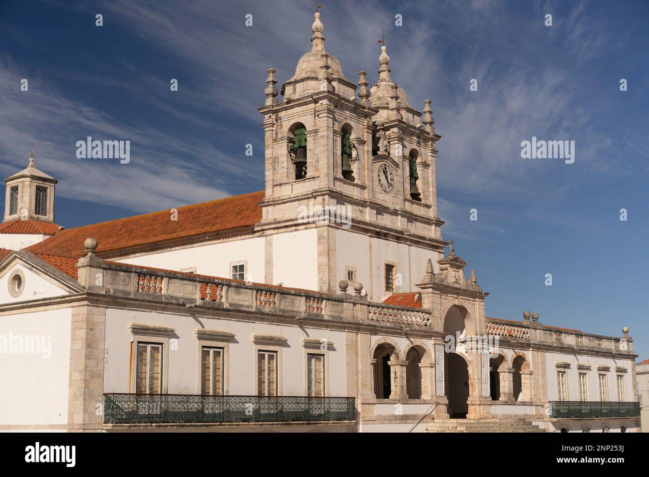 Church building, Nossa Senhora Da Nazare, Portugal Stock Photo - Alamy