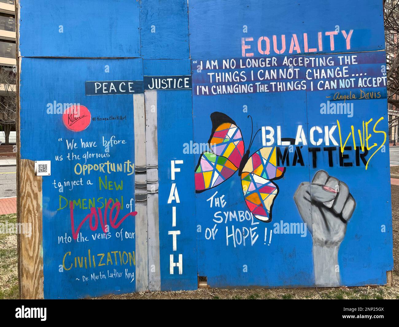 Photo by: STRF/STAR MAX/IPx 2021 1/17/21 'Murals that Matter' are seen ...