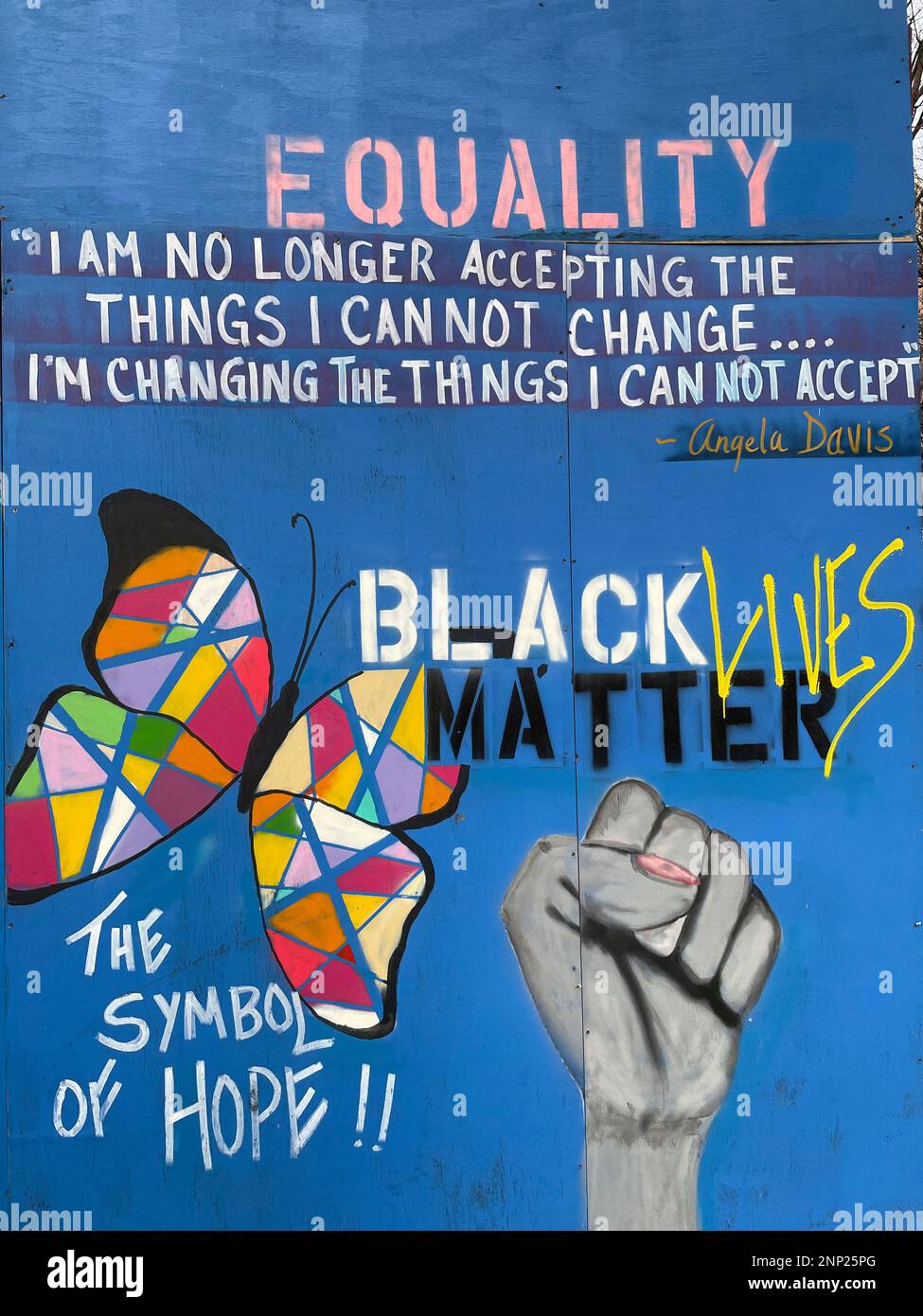 Photo by: STRF/STAR MAX/IPx 2021 1/17/21 'Murals that Matter' are seen ...