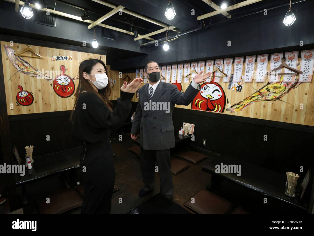 A Japanese style bar "izakaya" opens at the shop where was bought with ...