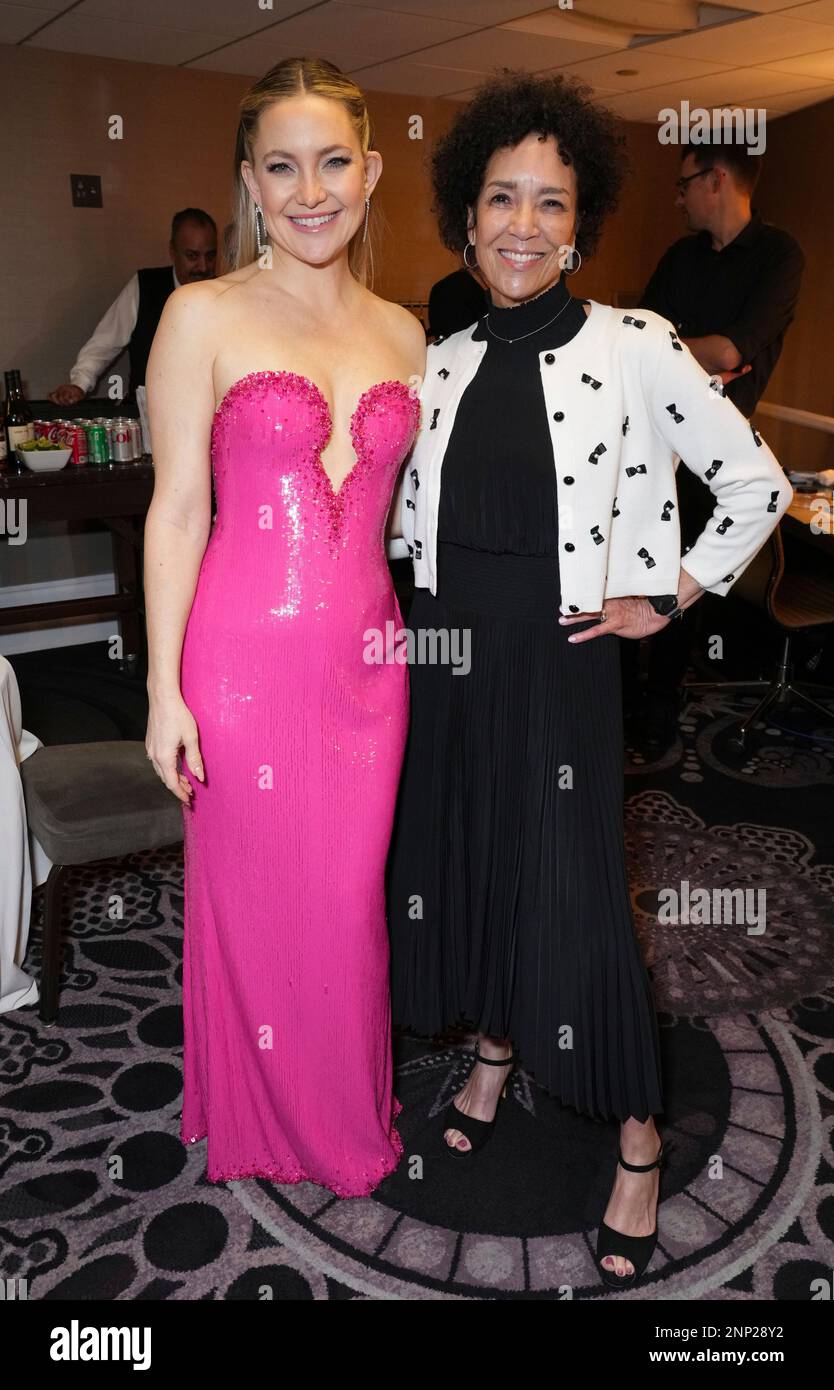 Kate Hudson, left, and Stephanie Allain backstage at the 34th Annual ...