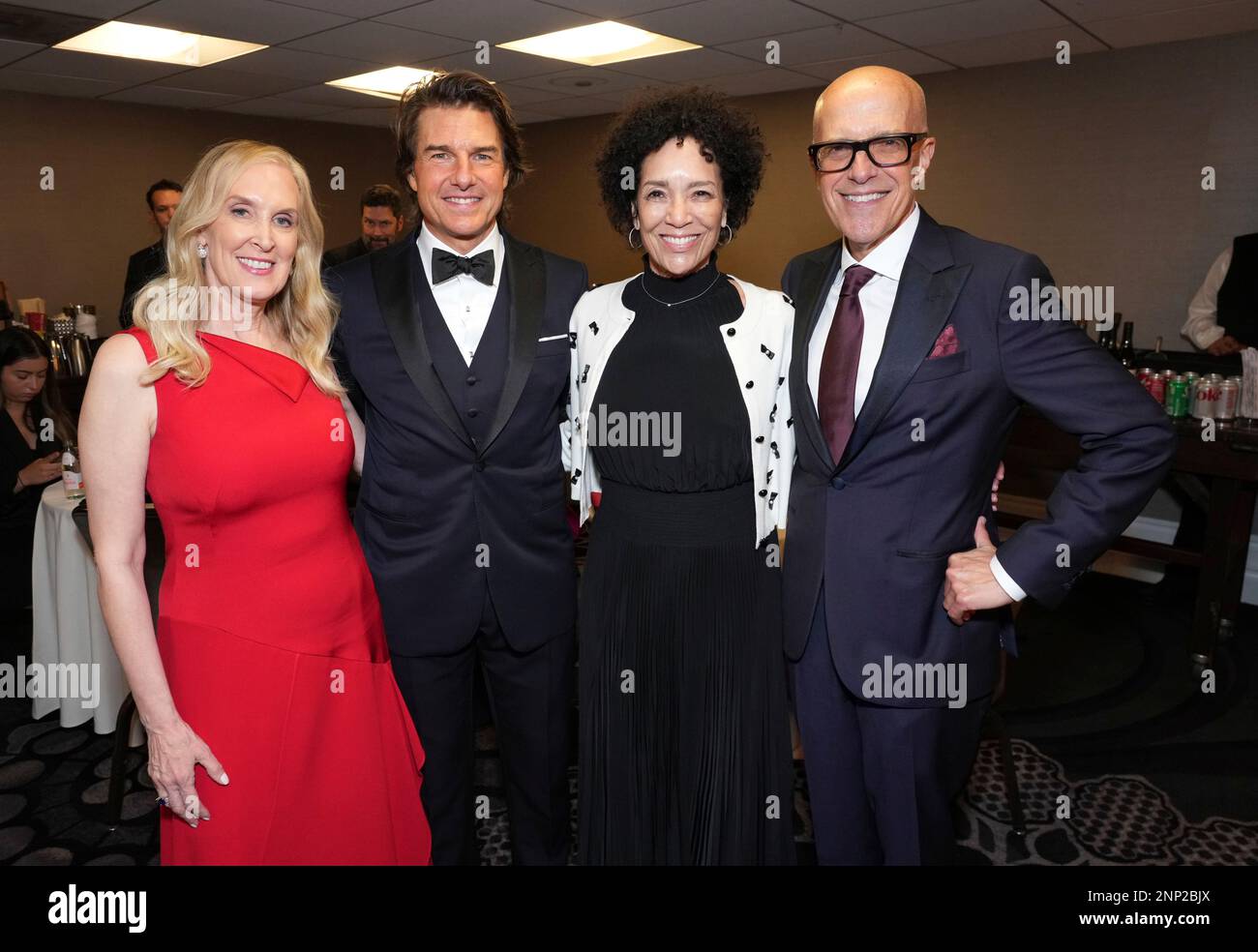 Susan Sprung, from left, Tom Cruise, Stephanie Allain, and Donald De ...