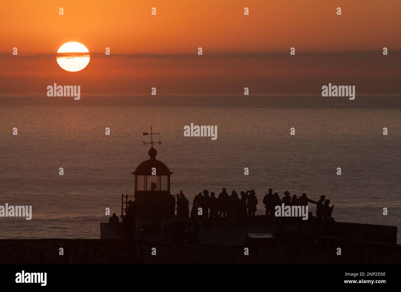 Nazare sunset hi-res stock photography and images - Alamy