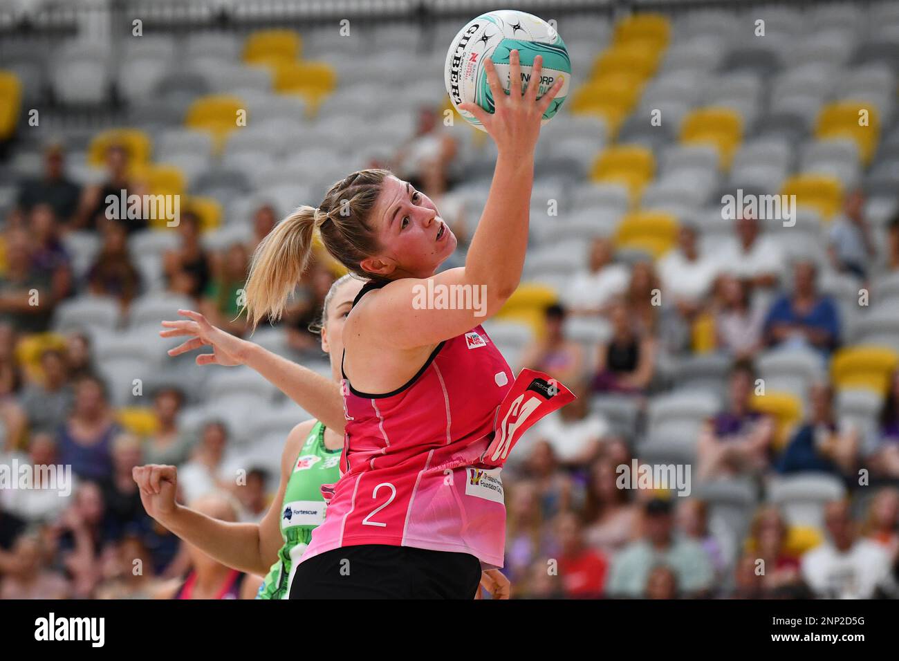 Eleanor Cardwell of the Thunderbirds catches the ball during the Super ...