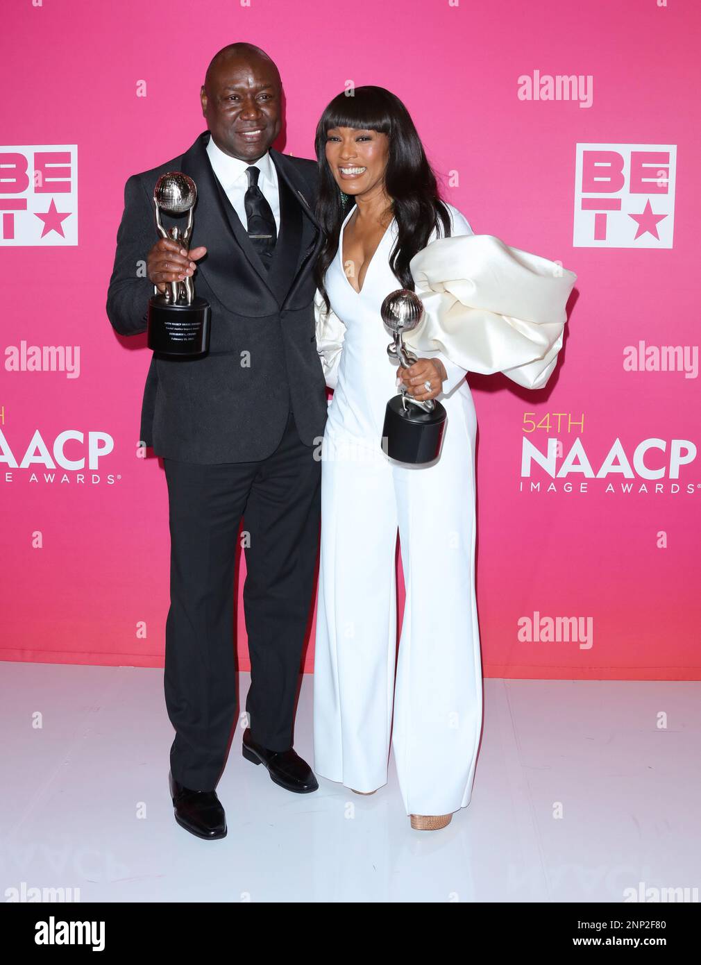 Benjamin Crump, Angela Bassett arrives at The 54th NAACP Image Awards ...