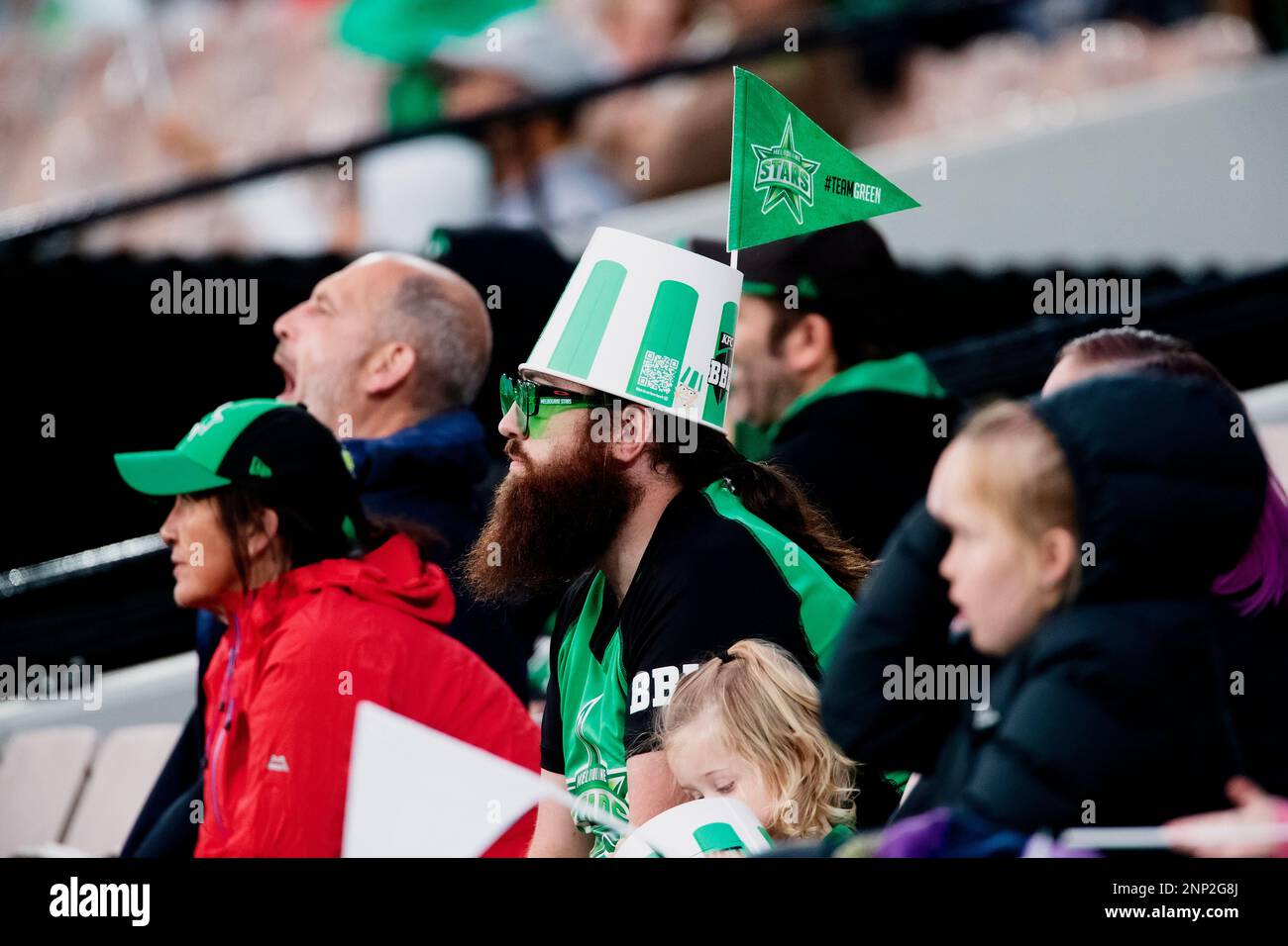 MELBOURNE, AUSTRALIA - JANUARY 15: Melbourne Stars Fans seen during the ...