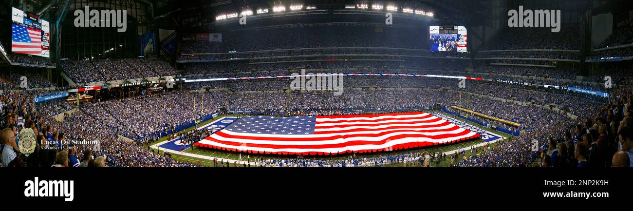 Super Bowl Game, Lucas Oil Stadium, Indianapolis, Indiana, USA Stock ...