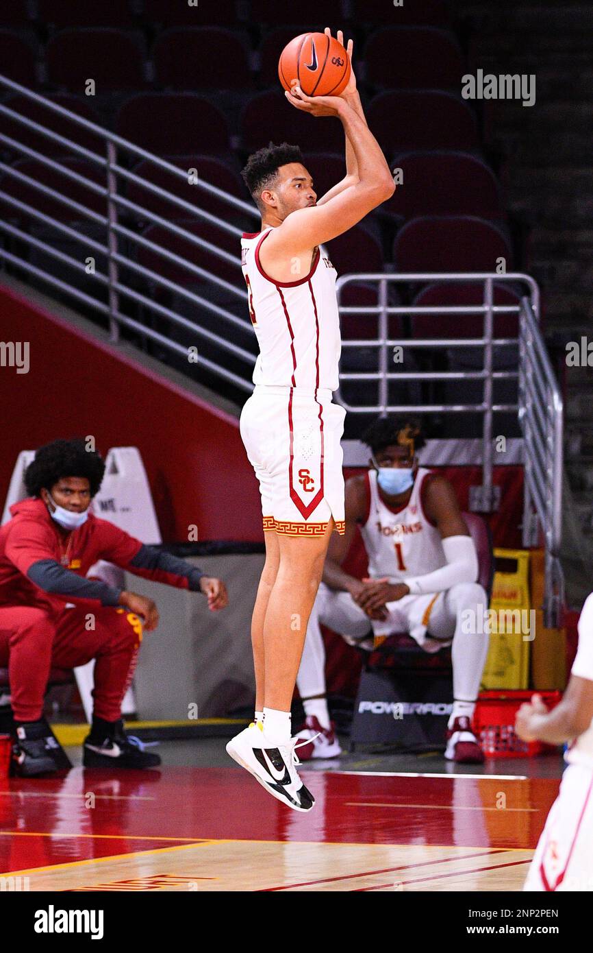 LOS ANGELES, CA - JANUARY 12: USC Trojans forward Isaiah Mobley (3 ...