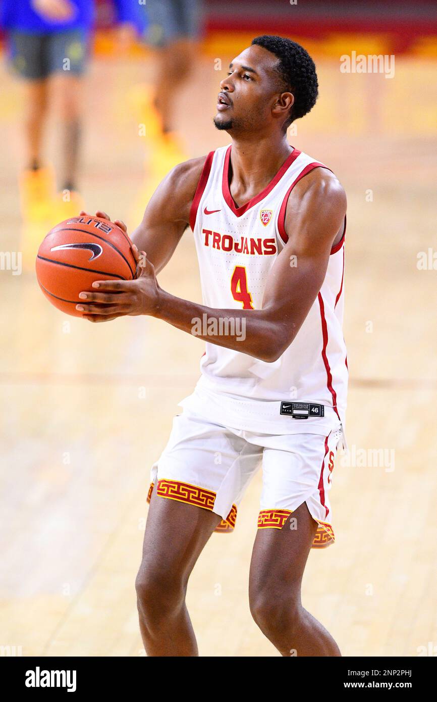 LOS ANGELES, CA - JANUARY 12: USC Trojans forward Evan Mobley (4 ...