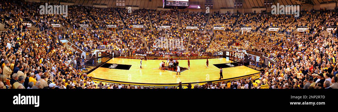 Basketball game. Mackey Arena, West Lafayette, Indiana, USA Stock Photo ...
