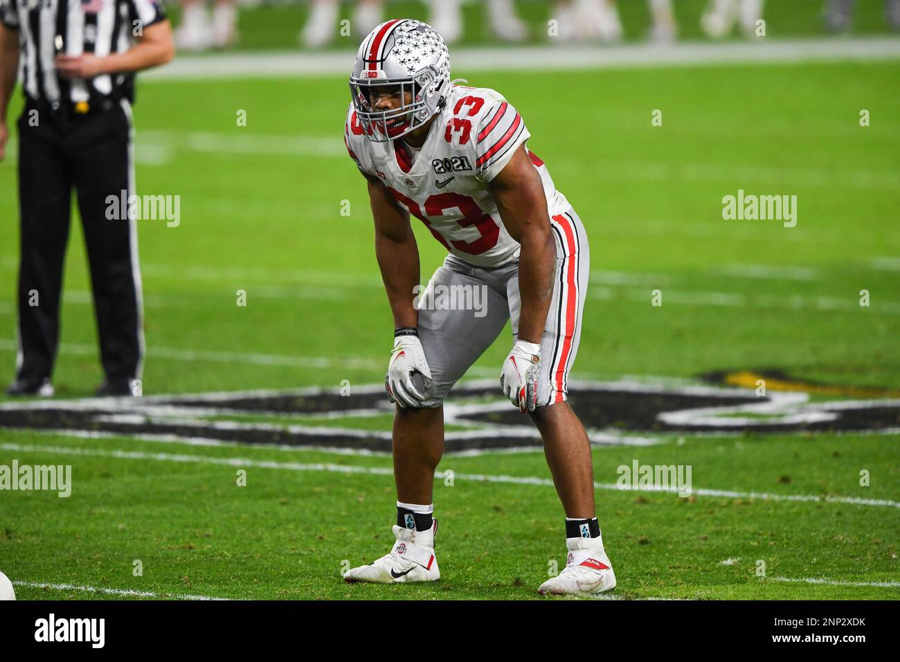 Ohio State Buckeyes running back Master Teague III (33) in the ...
