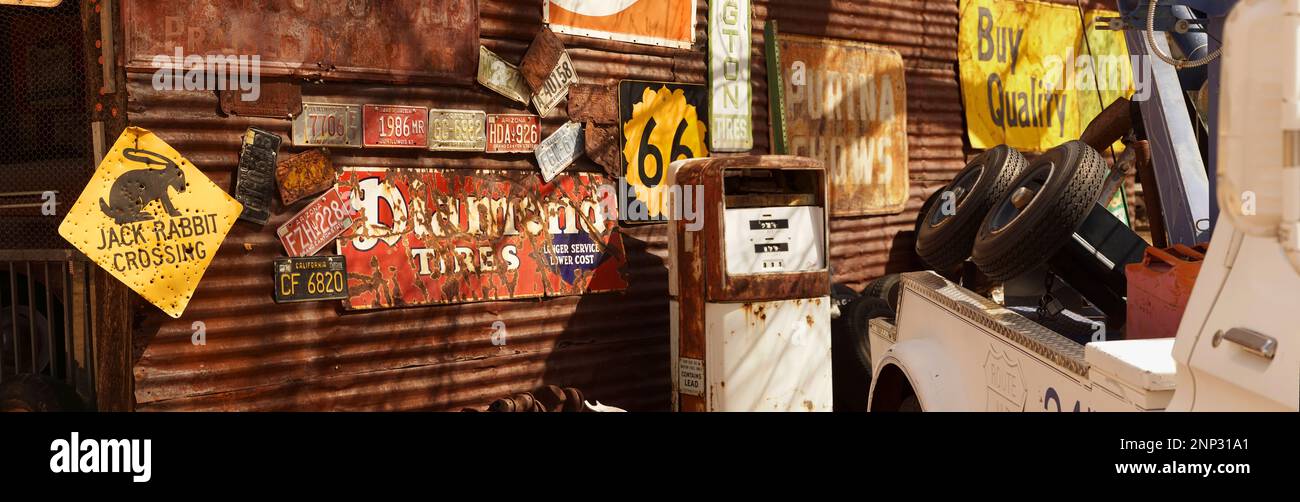 Rusty Route 66 symbols, USA Stock Photo - Alamy