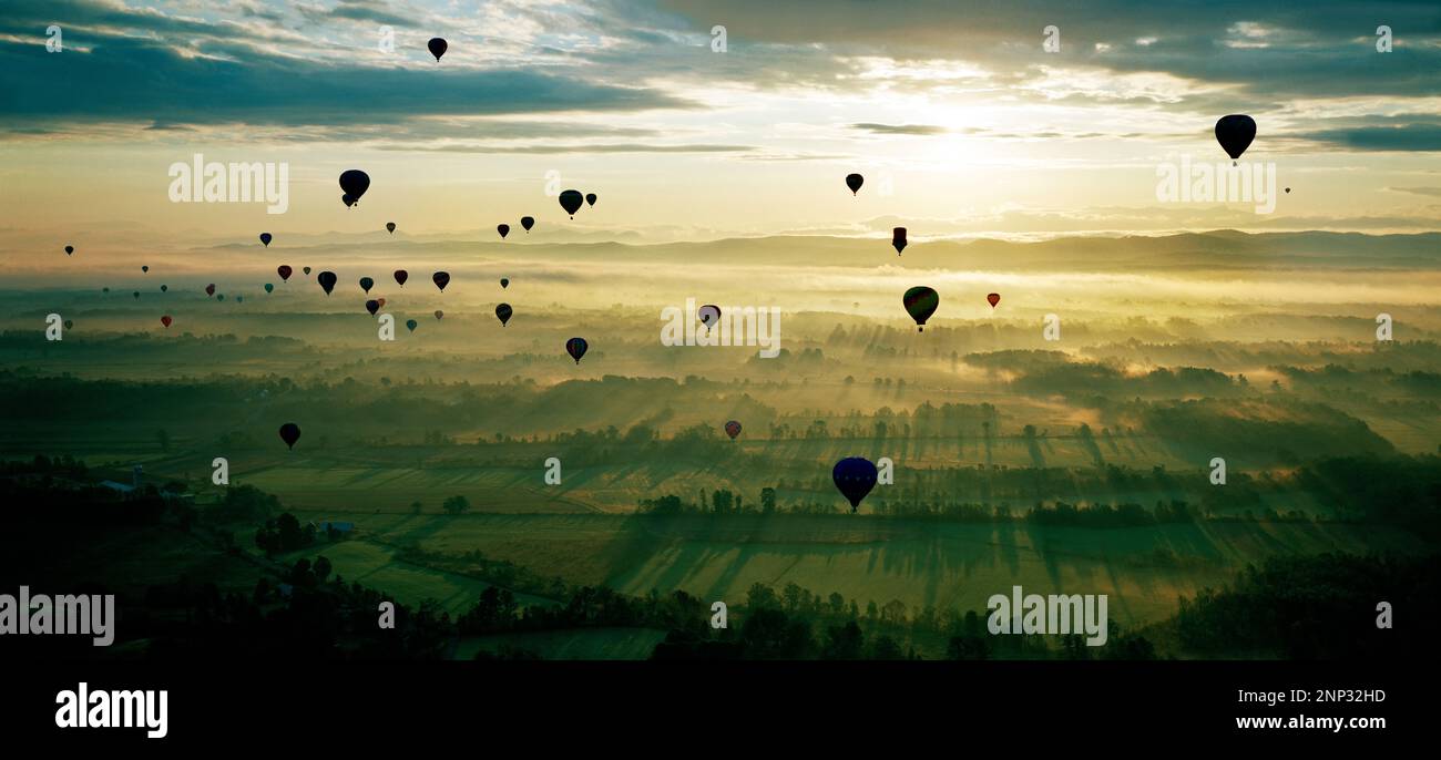 Adirondack Balloon Festival, Glen Falls, New York, USA Stock Photo - Alamy