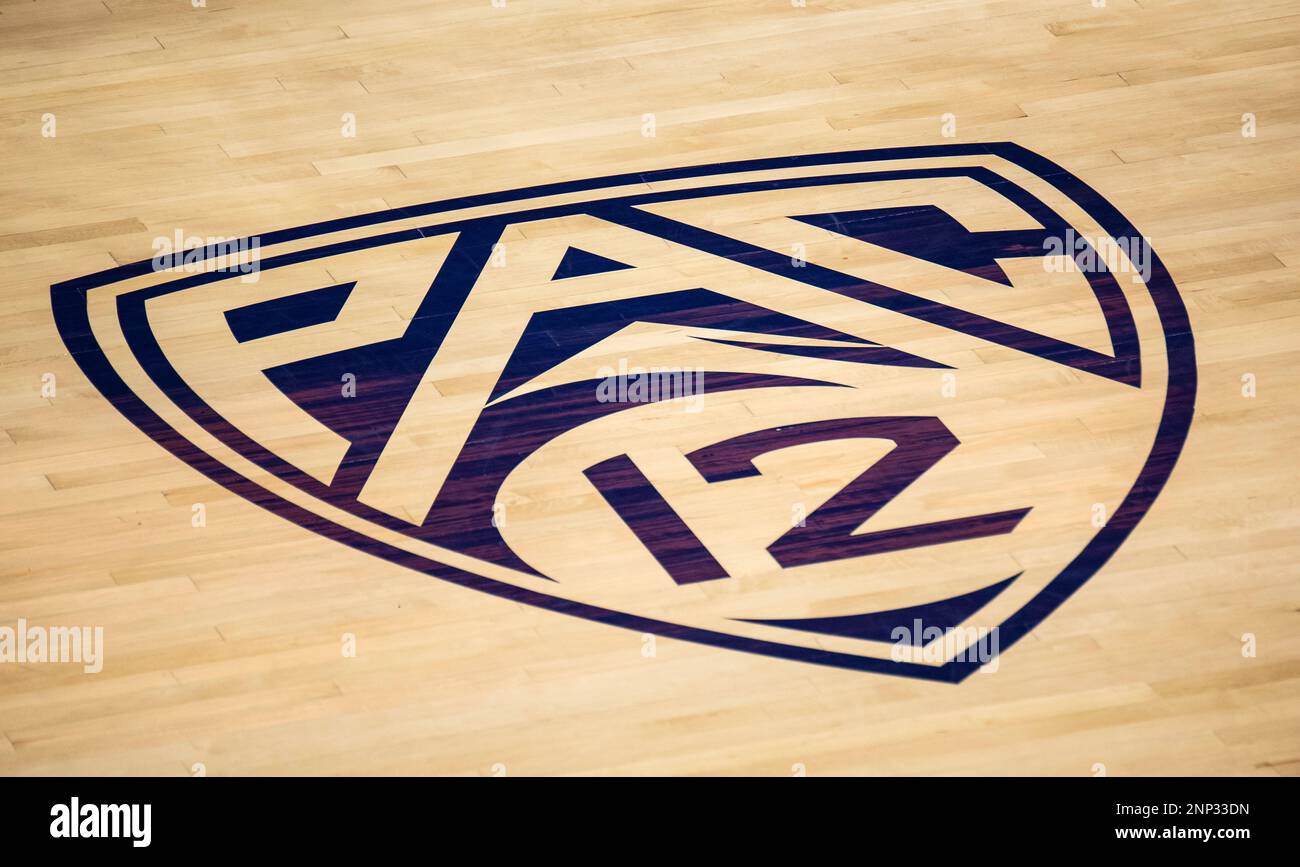 Jan 10, 2021 Berkeley, CA U.S.A. Pac 12 logo during the NCAA Women's ...