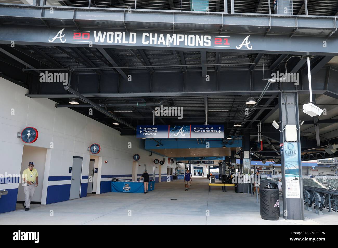 North Port FL USA: A general view of the stadium prior to an MLB spring ...