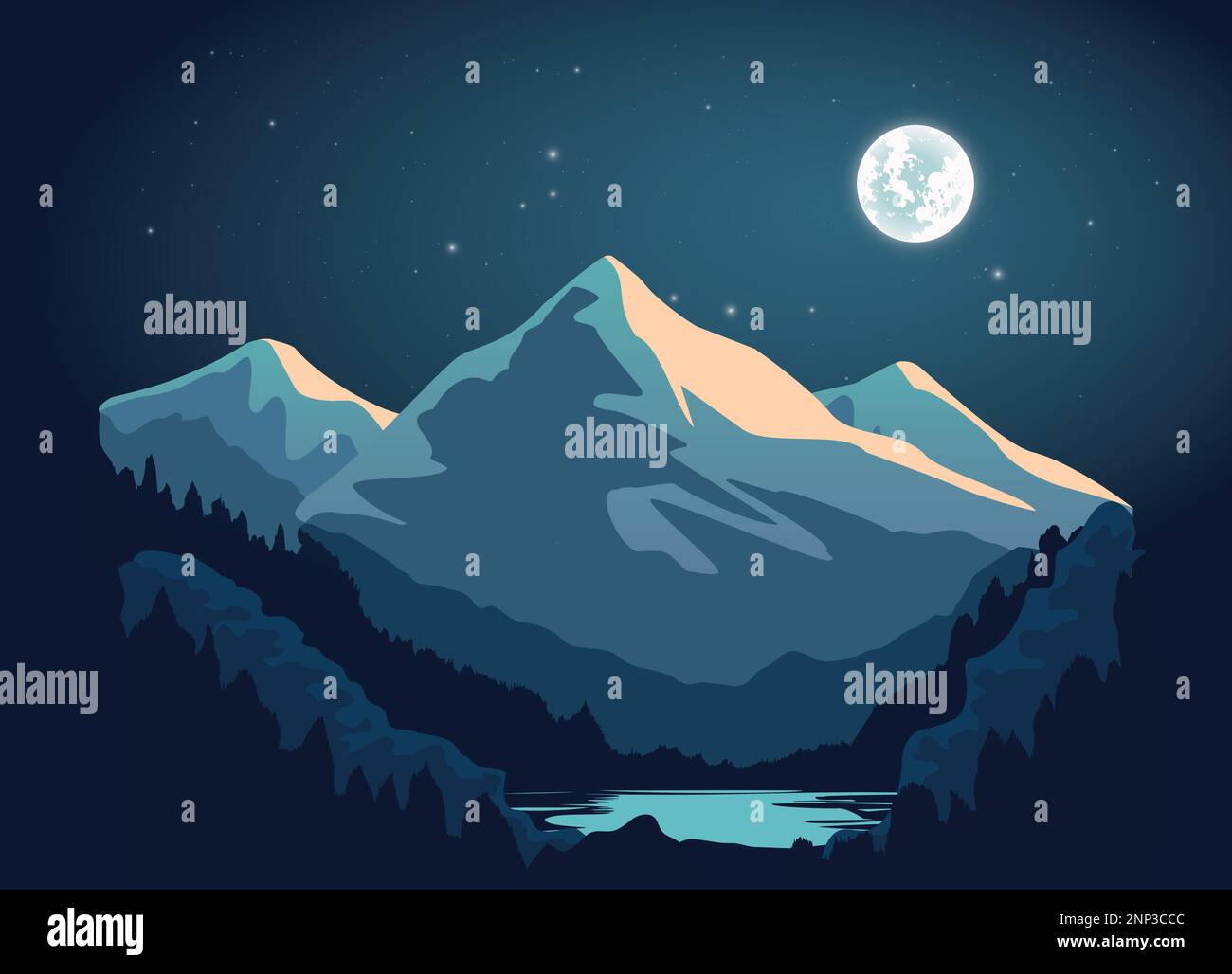 Valley of silence Stock Vector Images - Alamy