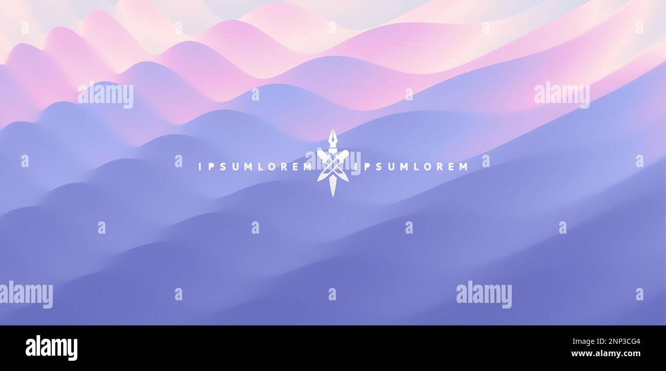 3D wavy background with ripple effect. Vector illustration for ...