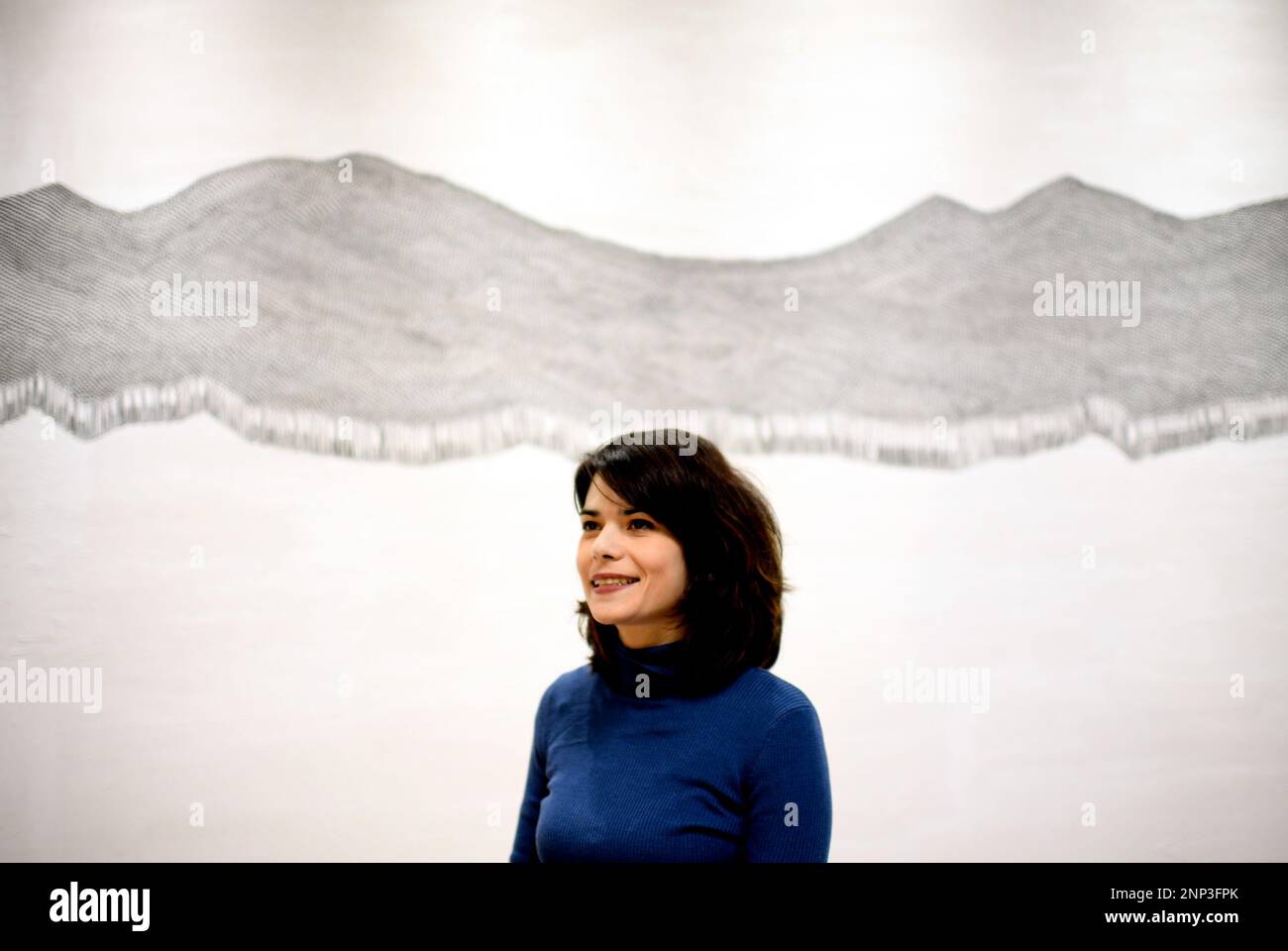 Podemos spokesperson at the Madrid Assembly, Isa Serra poses during an ...