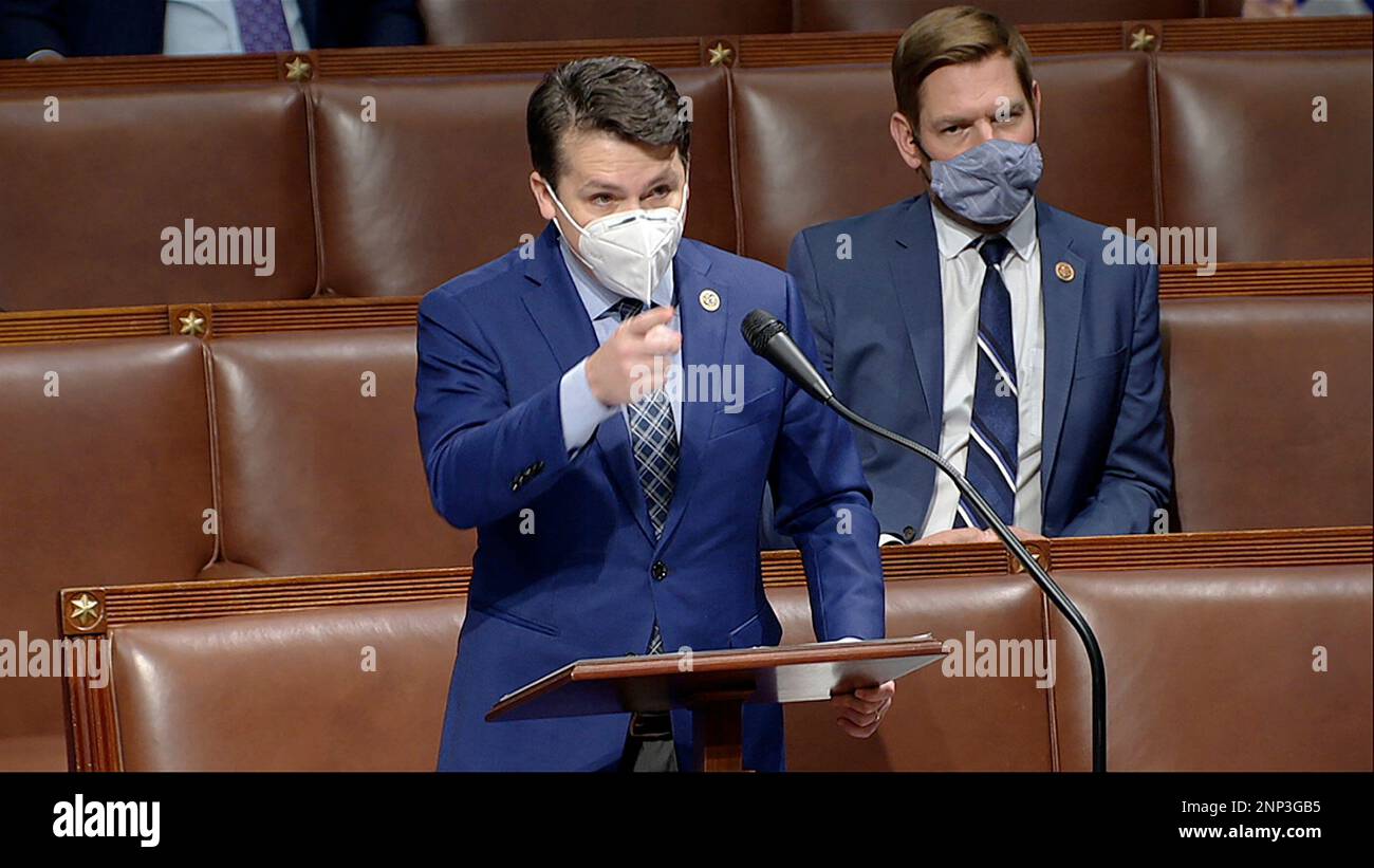 In this image from video, Rep. Brendan Boyle, D-Pa., speaks as the ...