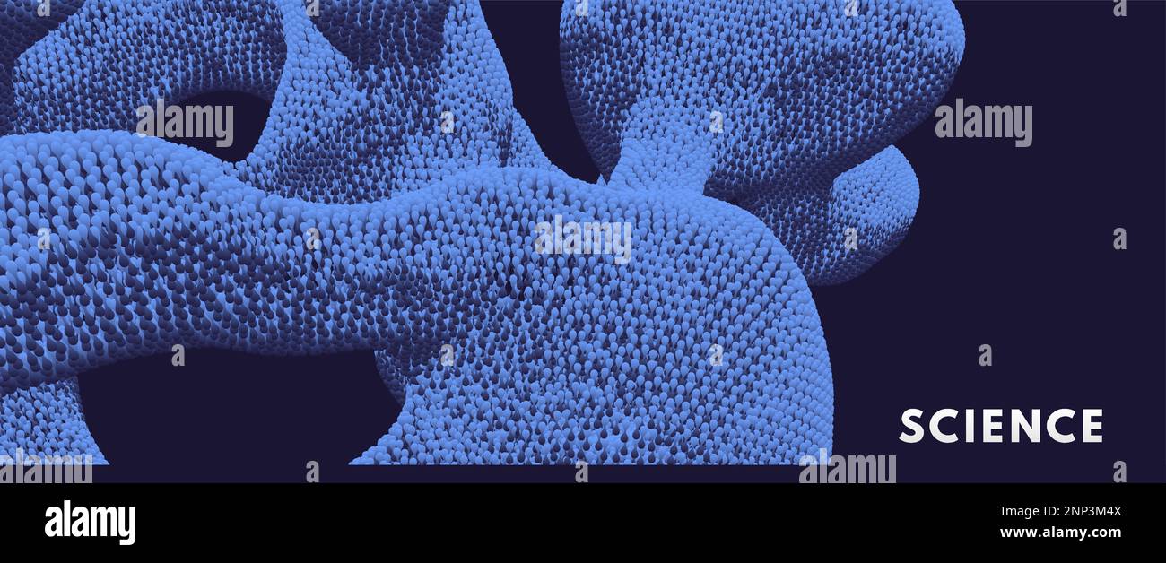 3d organic structure. Futuristic technology style. Vector illustration ...