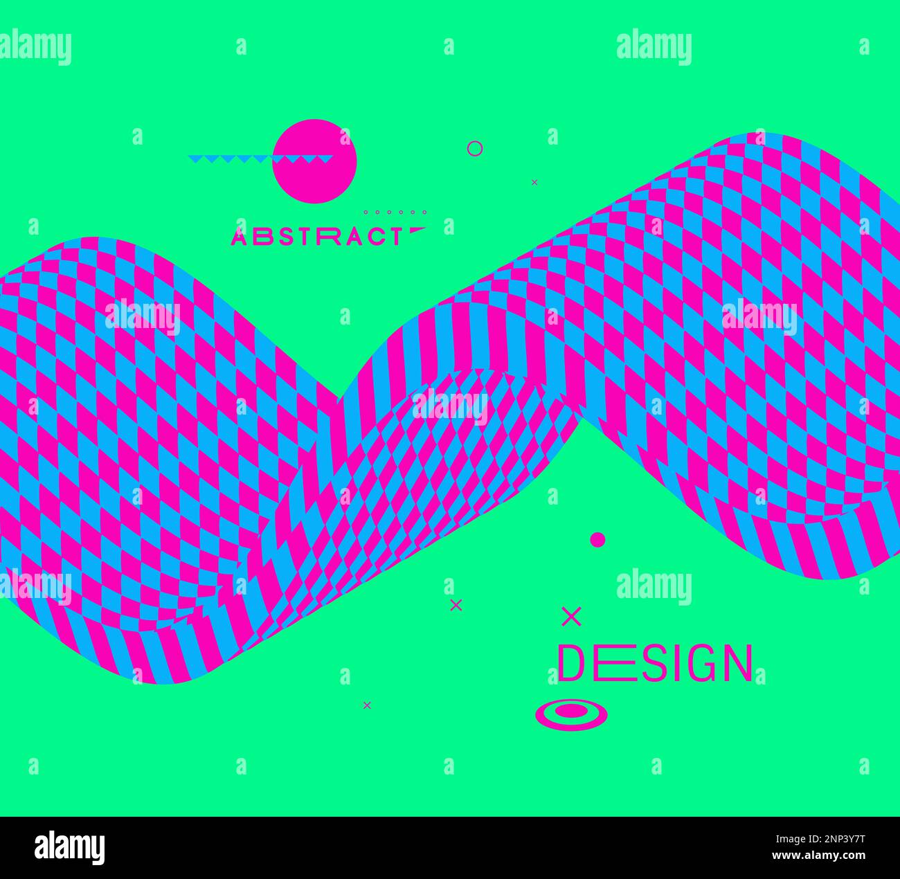 Molecular Wave Abstract Background With Dynamic Particles Layer Of
