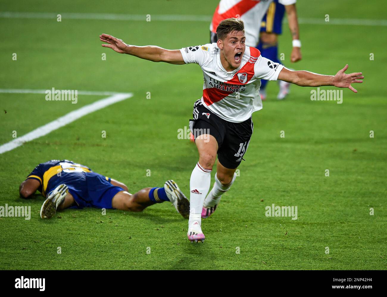 Federico Girotti of River Plate celebrates scoring his side's first ...