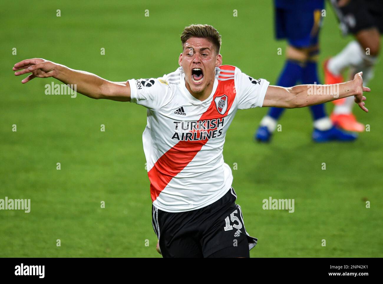 Federico Girotti of River Plate celebrates scoring his side's first ...