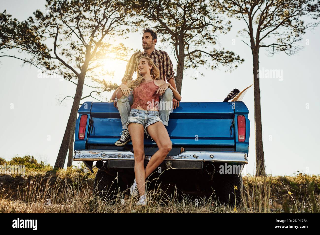 Traveling improves our perspectives in life. an affectionate couple ...