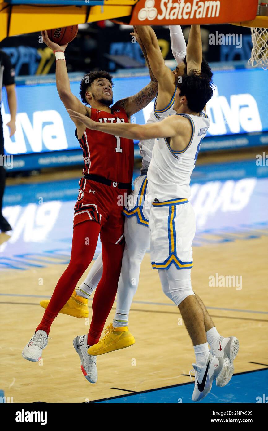 LOS ANGELES, CA - DECEMBER 31: Utah Utes forward Timmy Allen (1) shoots ...