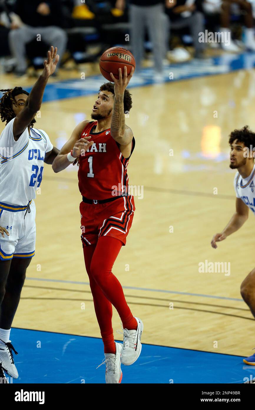 LOS ANGELES, CA - DECEMBER 31: Utah Utes forward Timmy Allen (1) shoots ...