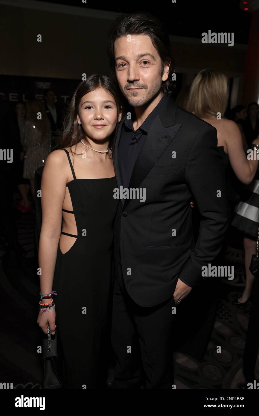 Diego Luna (right) and daughter Fiona Luna attend The 34th Annual ...