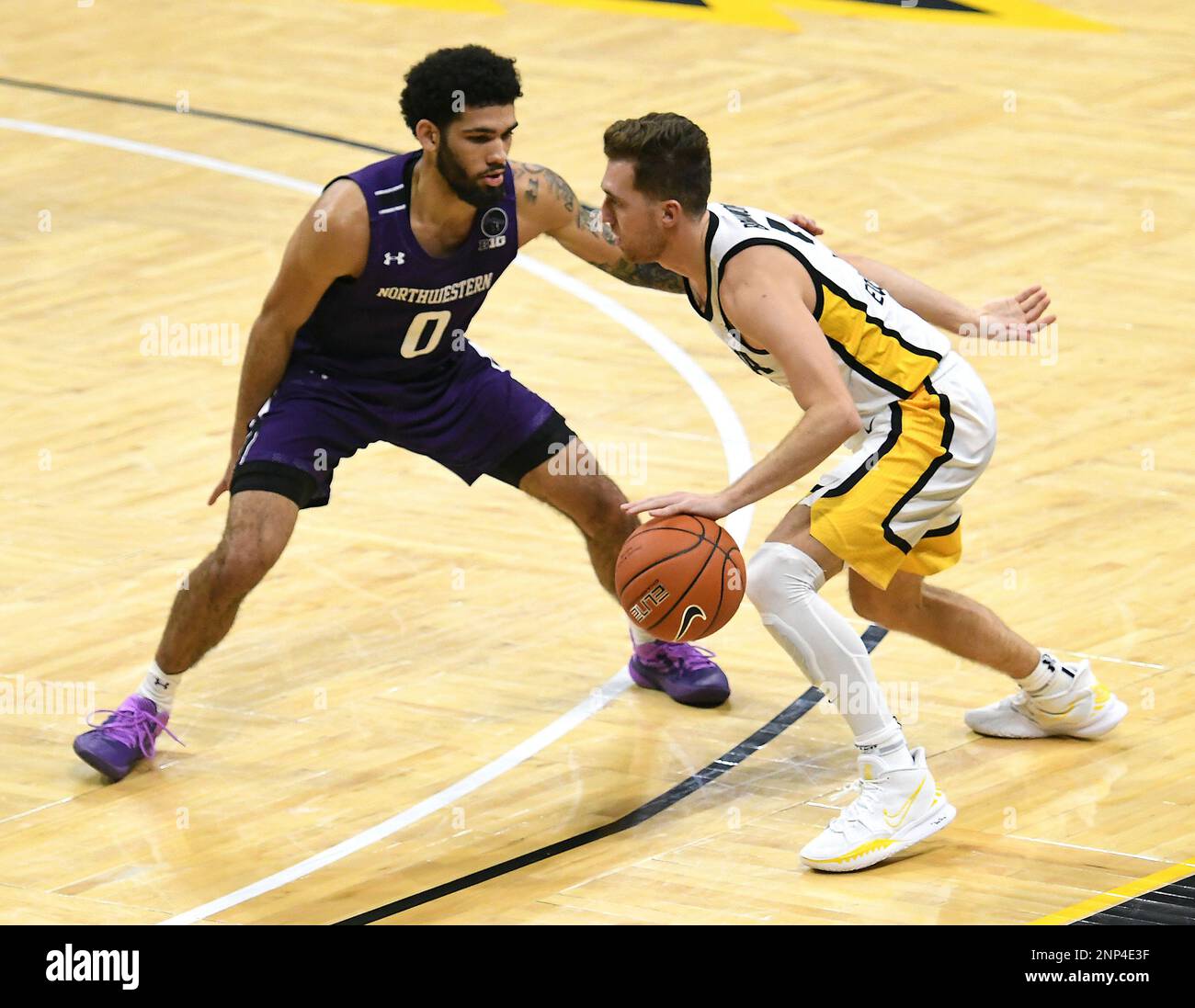 IOWA CITY, IA - DECEMBER 29: Northwestern Wildcats guard Boo Buie (0 ...
