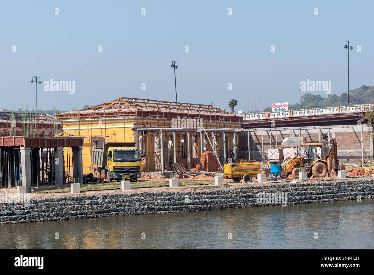 Panjim, Goa, India - January 2023: An old Portuguese era building being ...