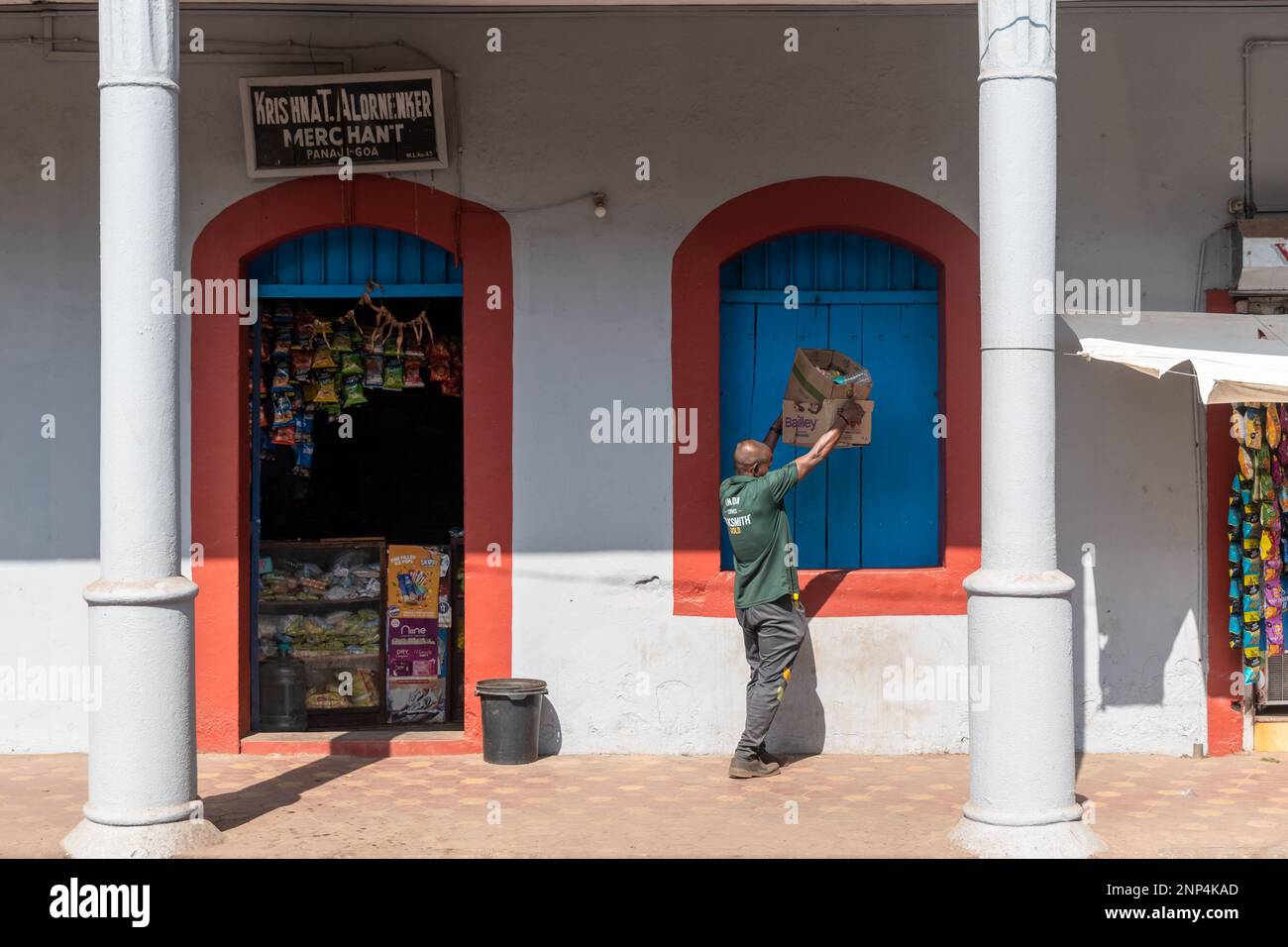 Panaji, Goa, India - January 2023: An old shop with vintage gothic ...