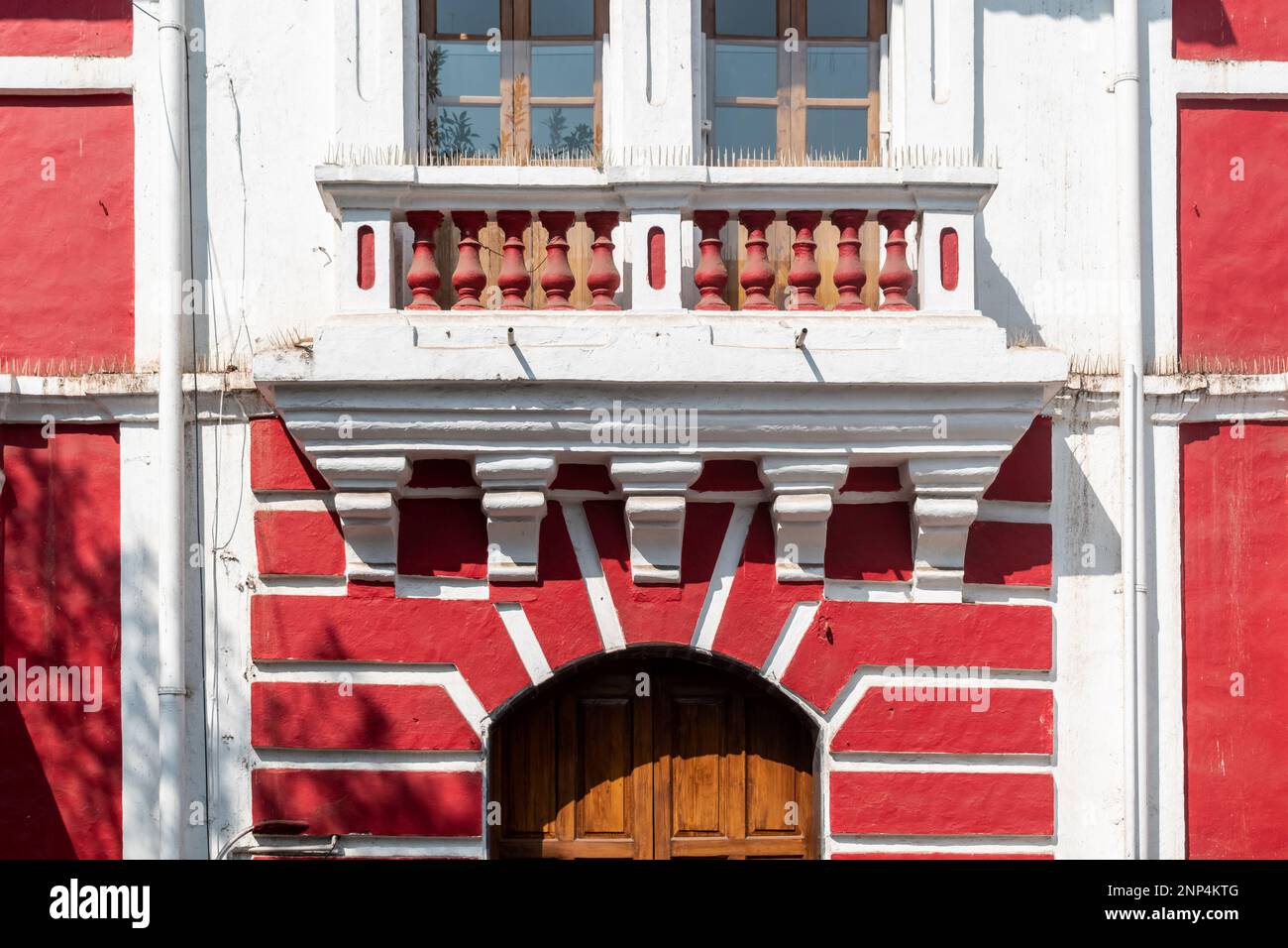 Panjim, Goa, India - January 2023: Exterior facade of a vintage ...