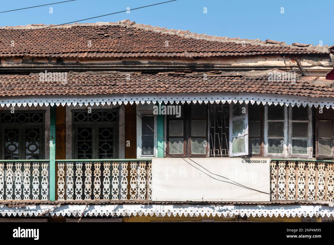 Panaji, Goa, India - January 2023: Exterior facade of the ornate ...