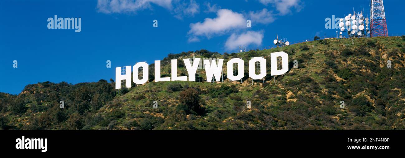 Hollywood Sign At Hollywood Hills, Los Angeles, California, USA Stock ...