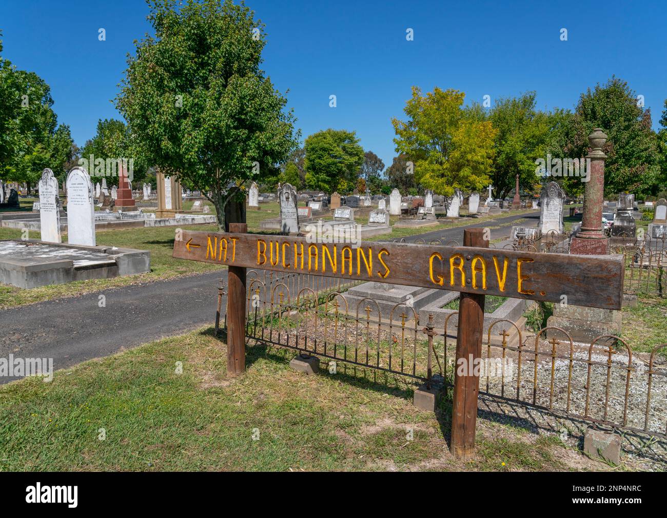 Nat Buchanans Grave in Walcha, new south wales, australia, he was a ...