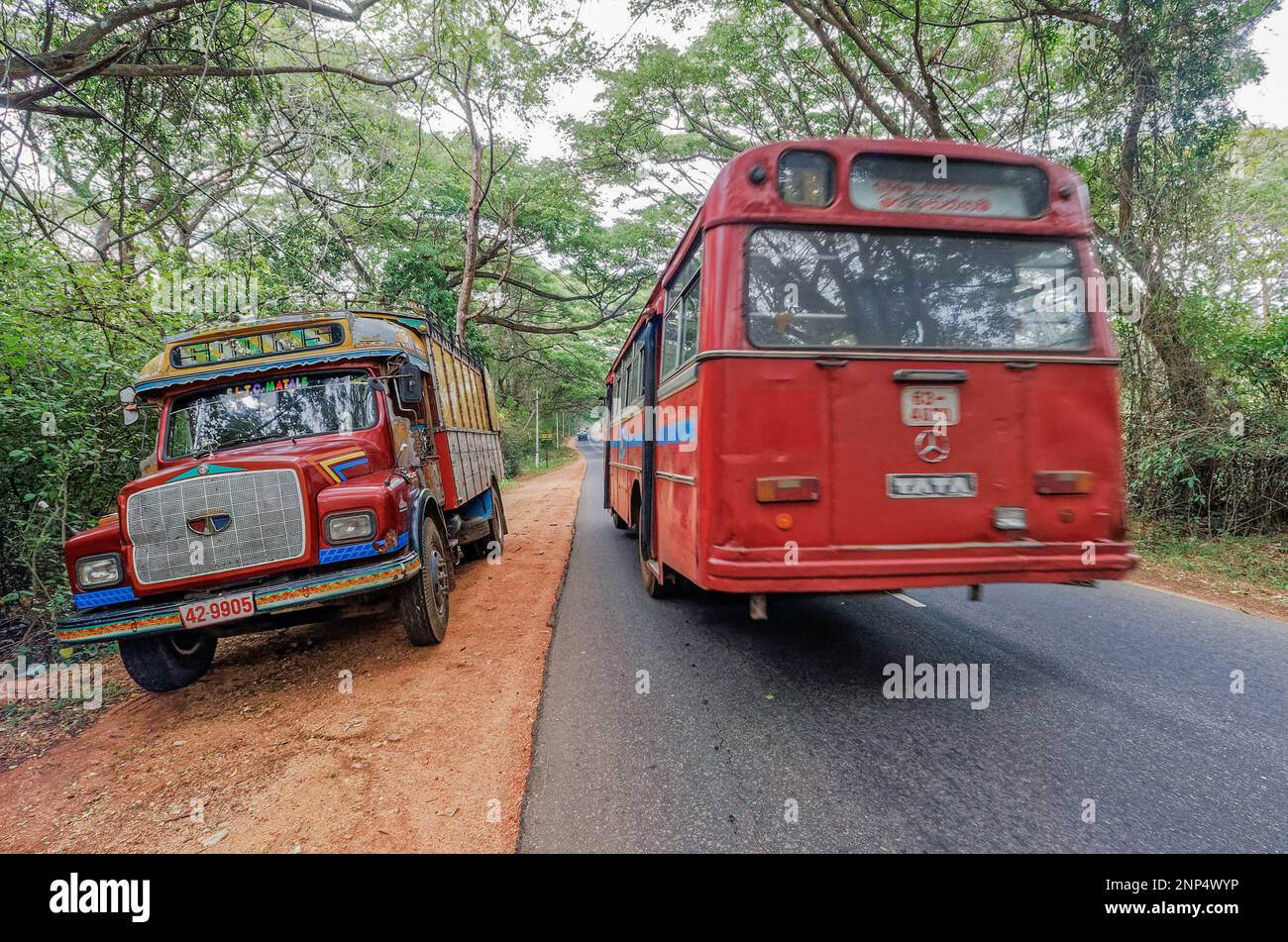 09 Sep 2007 transport en route to Dambulla from Kandy Sri Lanka Asia ...