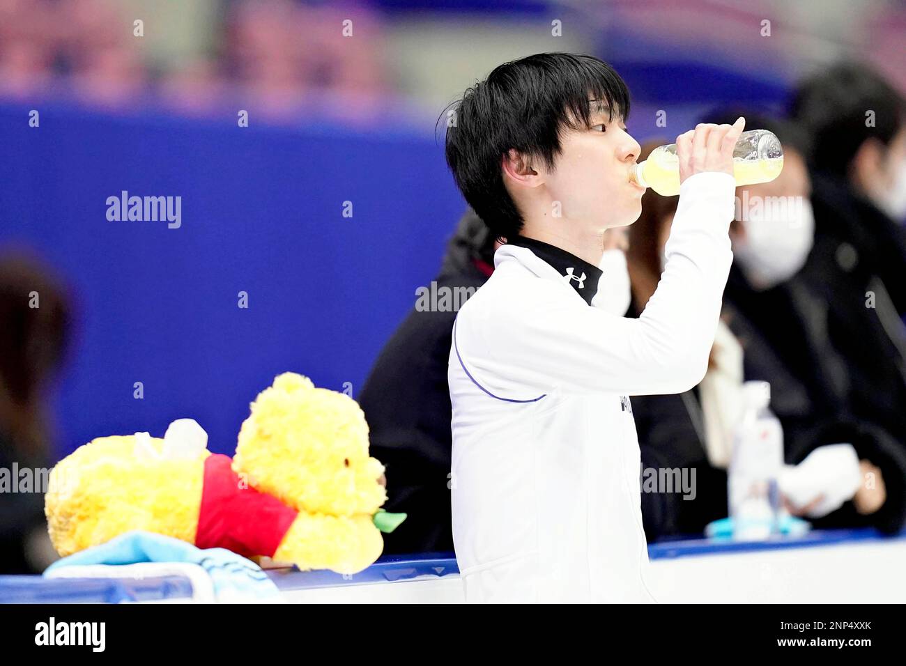 Japanese figure skater Yuzuru Hanyu is pictured during an official ...
