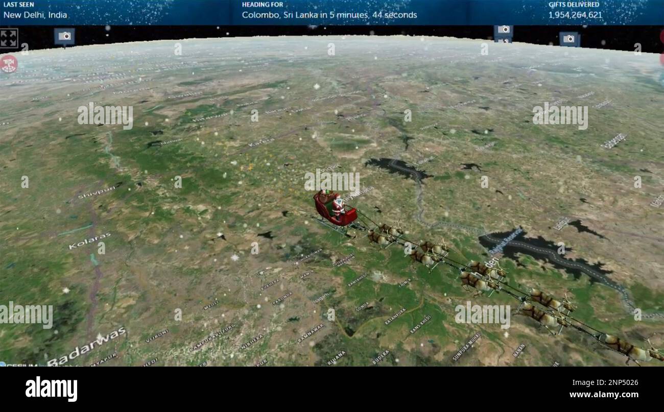 This photo provided by The North American Aerospace Defense Command ...