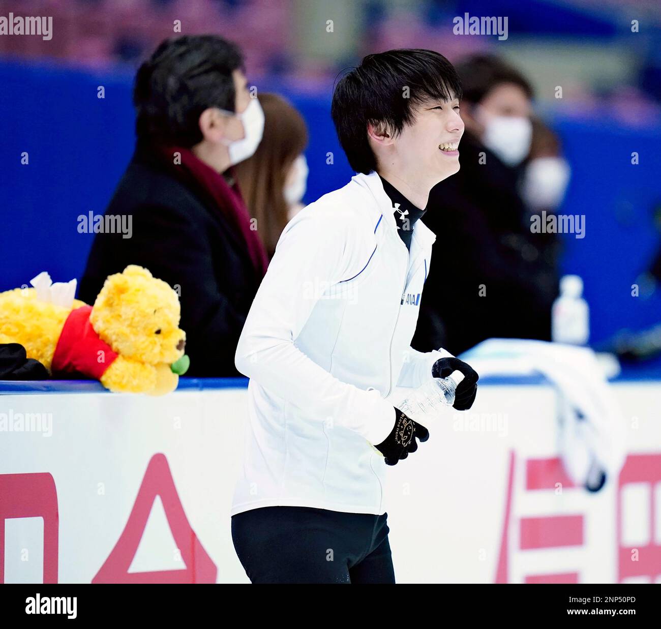 Japanese figure skater Yuzuru Hanyu is pictured during an official ...