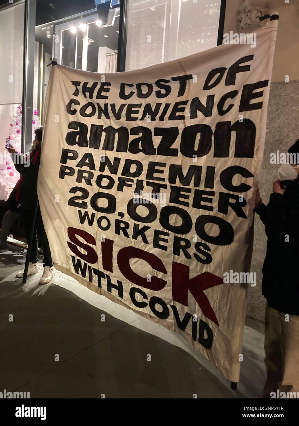 Photo by: STRF/STAR MAX/IPx 2020 12/23/20 An Amazon protest is seen ...