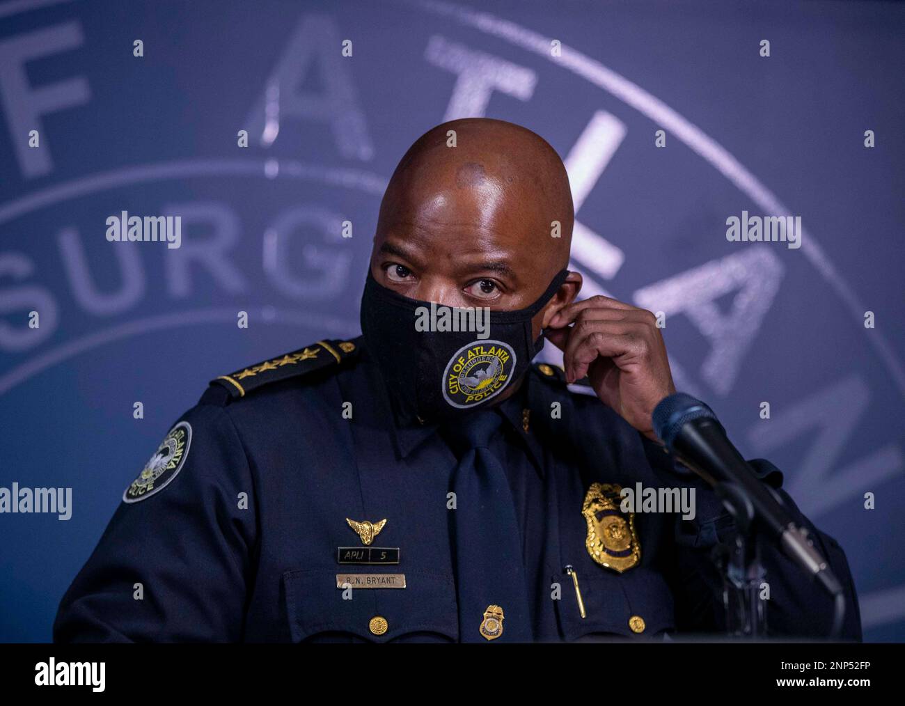 Atlanta Police Department Interim Police Chief Rodney Bryant speaks ...