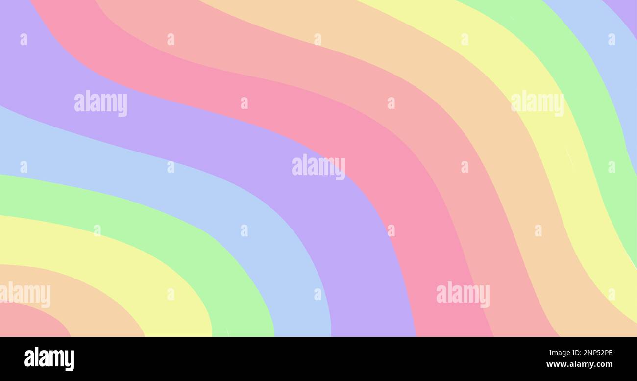 Abstract rainbow vector background in pastel color Stock Vector Image ...